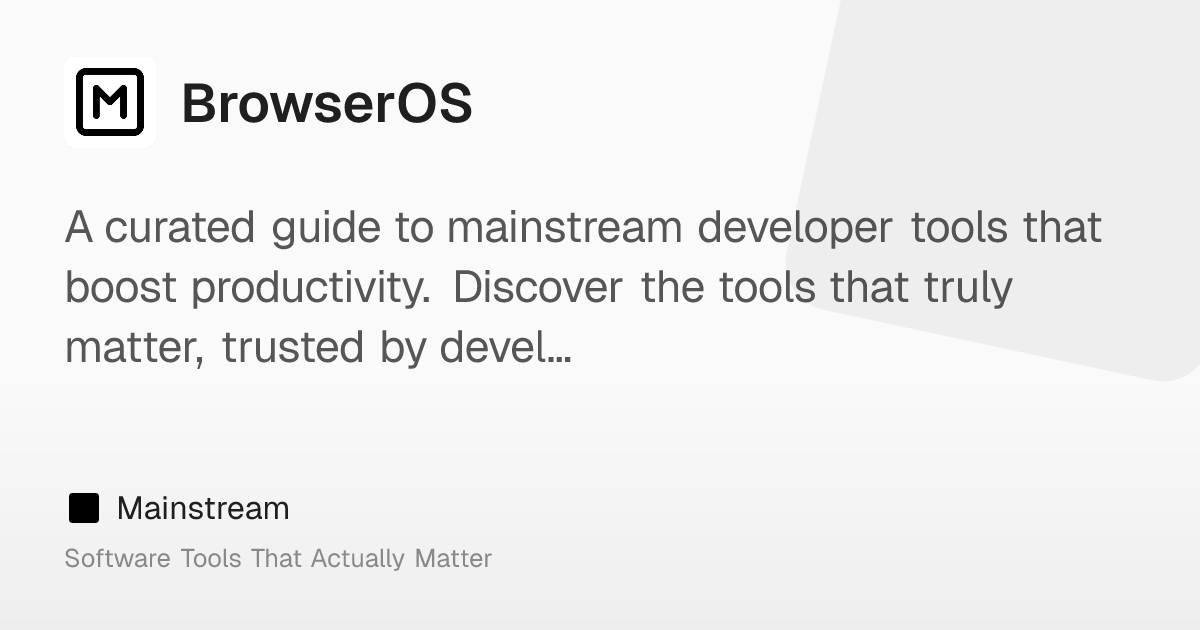 BrowserOS: Automate browser tasks with natural language. – Mainstream