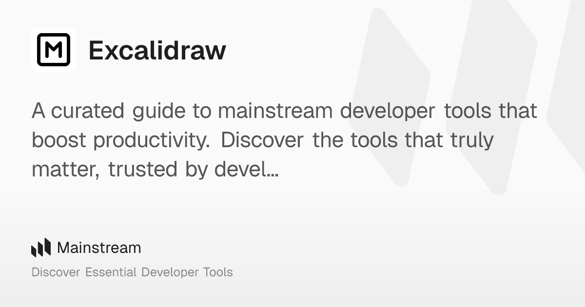 Excalidraw: The virtual whiteboard with a human touch. – Mainstream