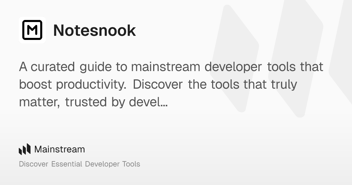 Notesnook: Your private notes, encrypted and open source. – Mainstream