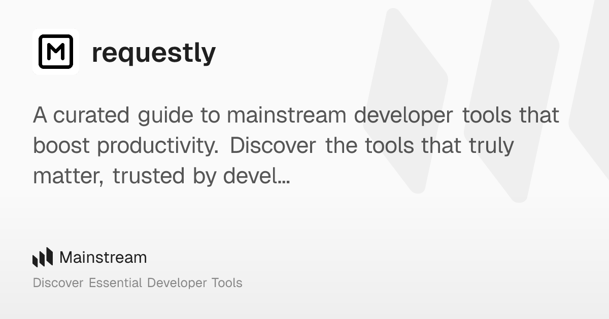 requestly: Intercept, modify, and mock HTTP requests and APIs. – Mainstream